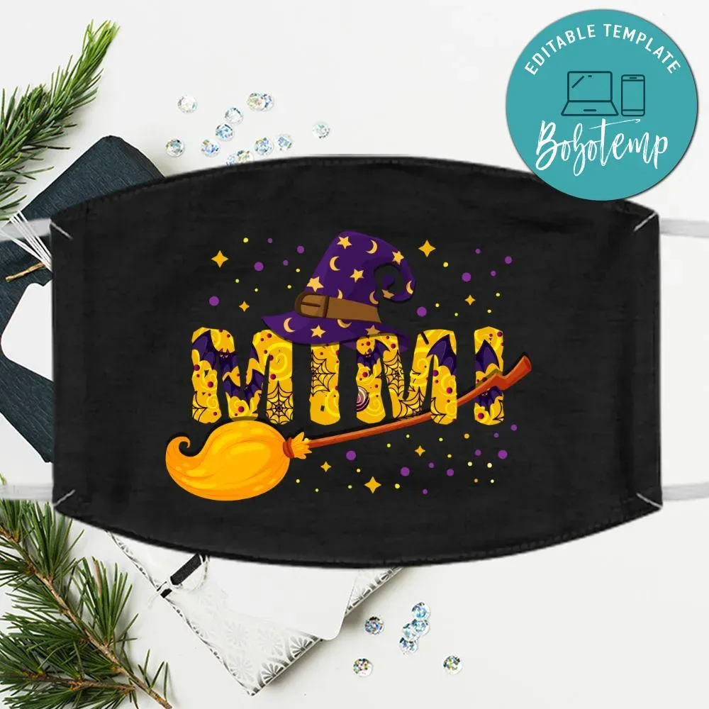 Mimi witch Halloween Washable Face Mask | Bobotemp