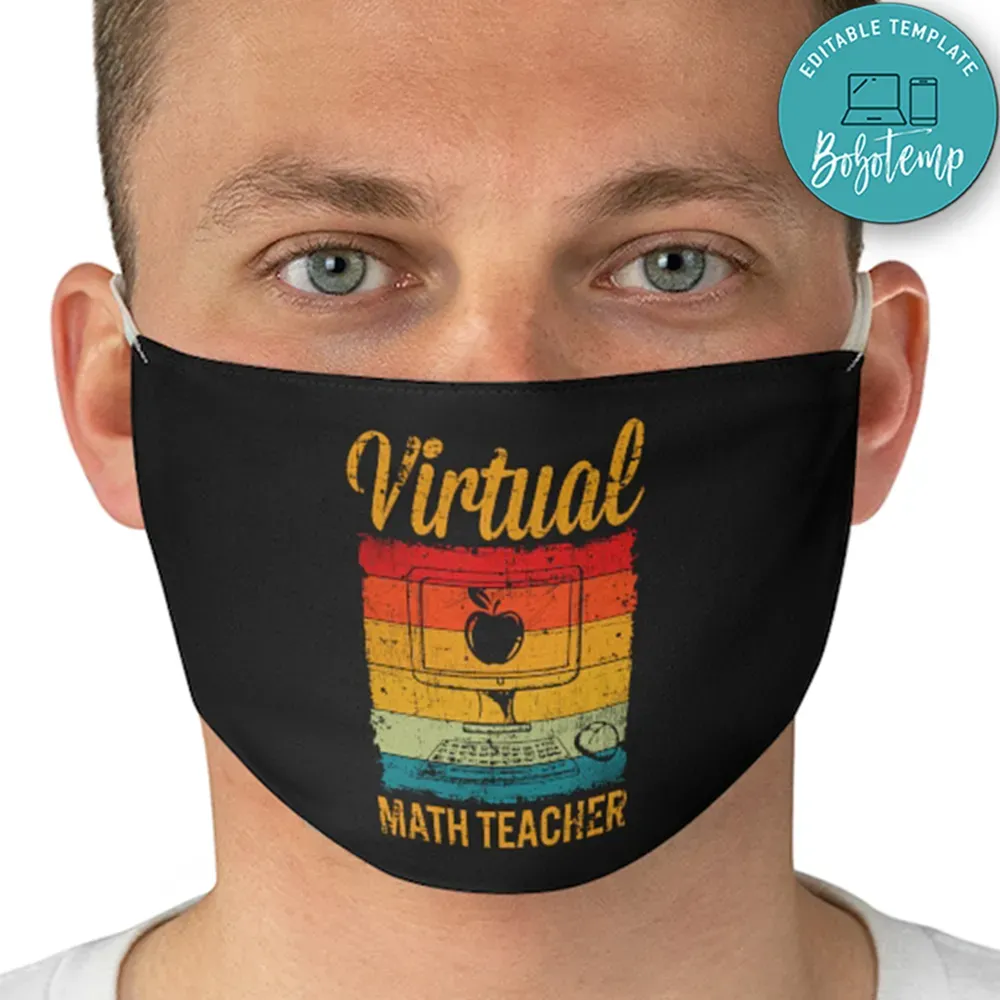 Virtual math teacher Washable Face Mask | Bobotemp