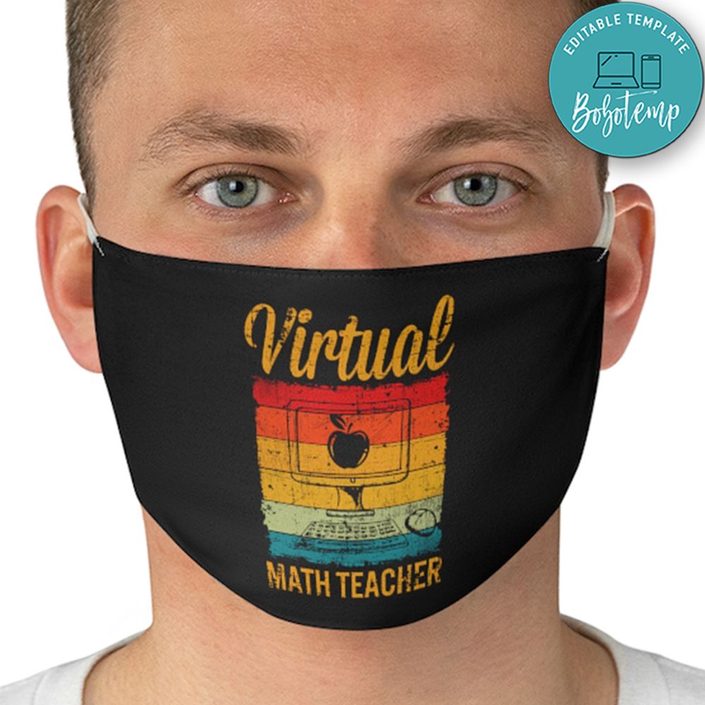 Virtual math teacher Washable Face Mask | Bobotemp