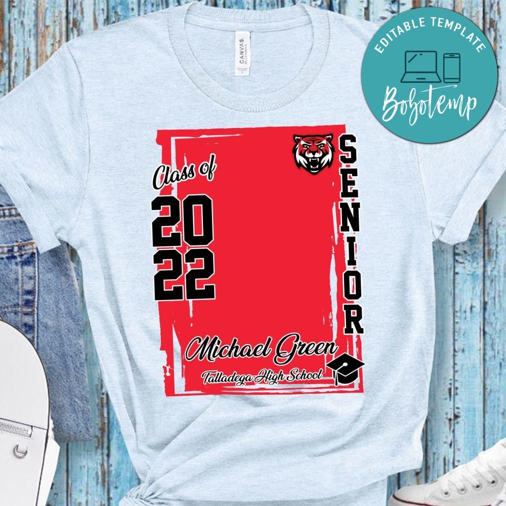 Class of 2022 Senior Customizable PNG file template | Bobotemp