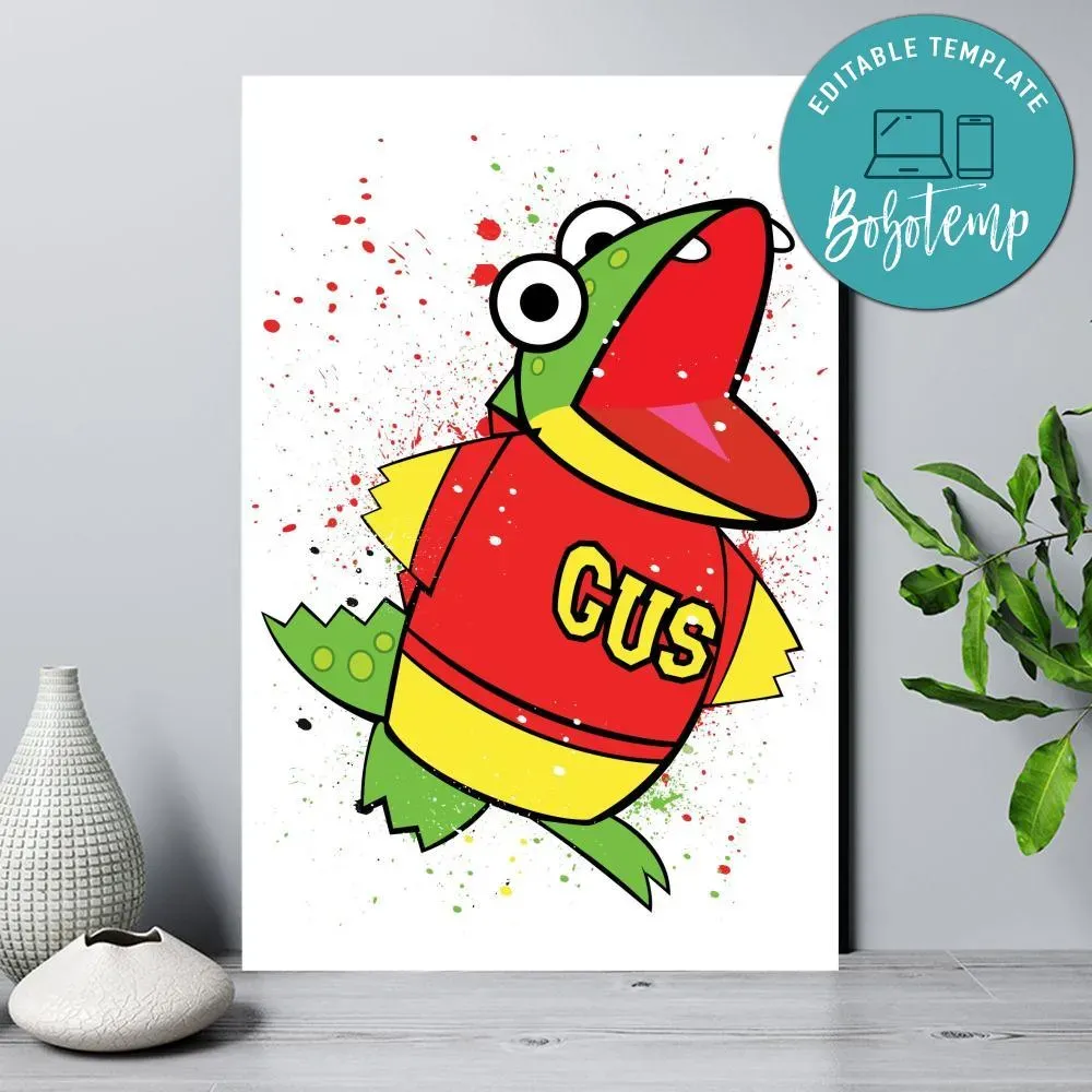 Ryans World Gus Wall Art Digital File Printable DIY | Bobotemp