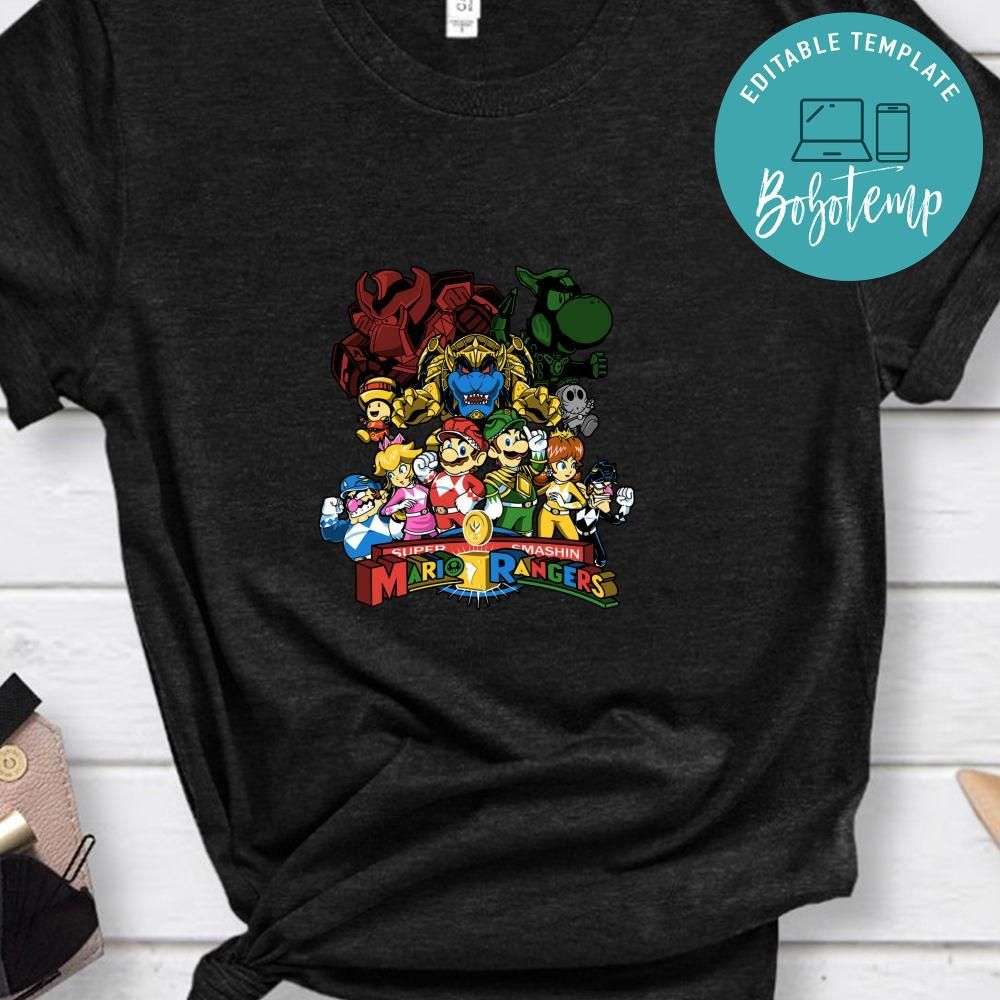 Super Smashin Mario Rangers Shirt | Bobotemp