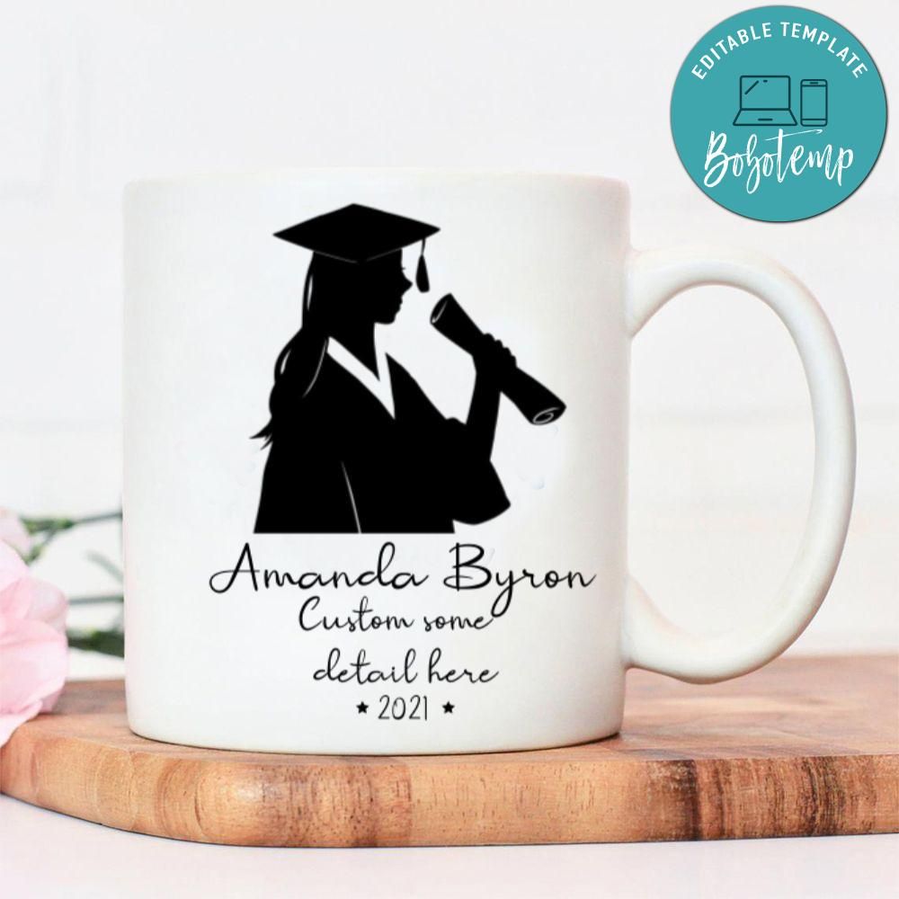 Personalized Graduation Silhouette Mug | Bobotemp
