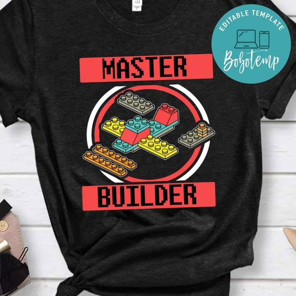 Master Builder Blocks PNG file template | Bobotemp