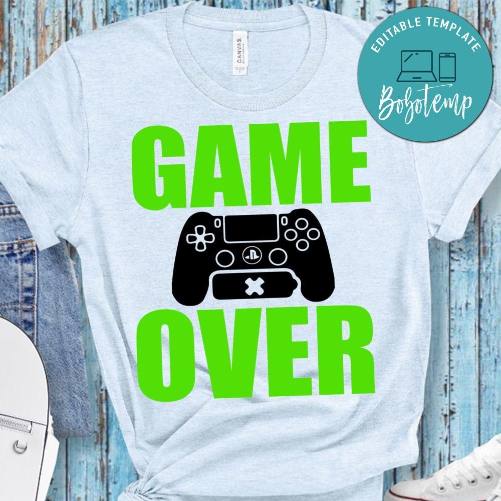 Gamer Game Over Shirt | Bobotemp
