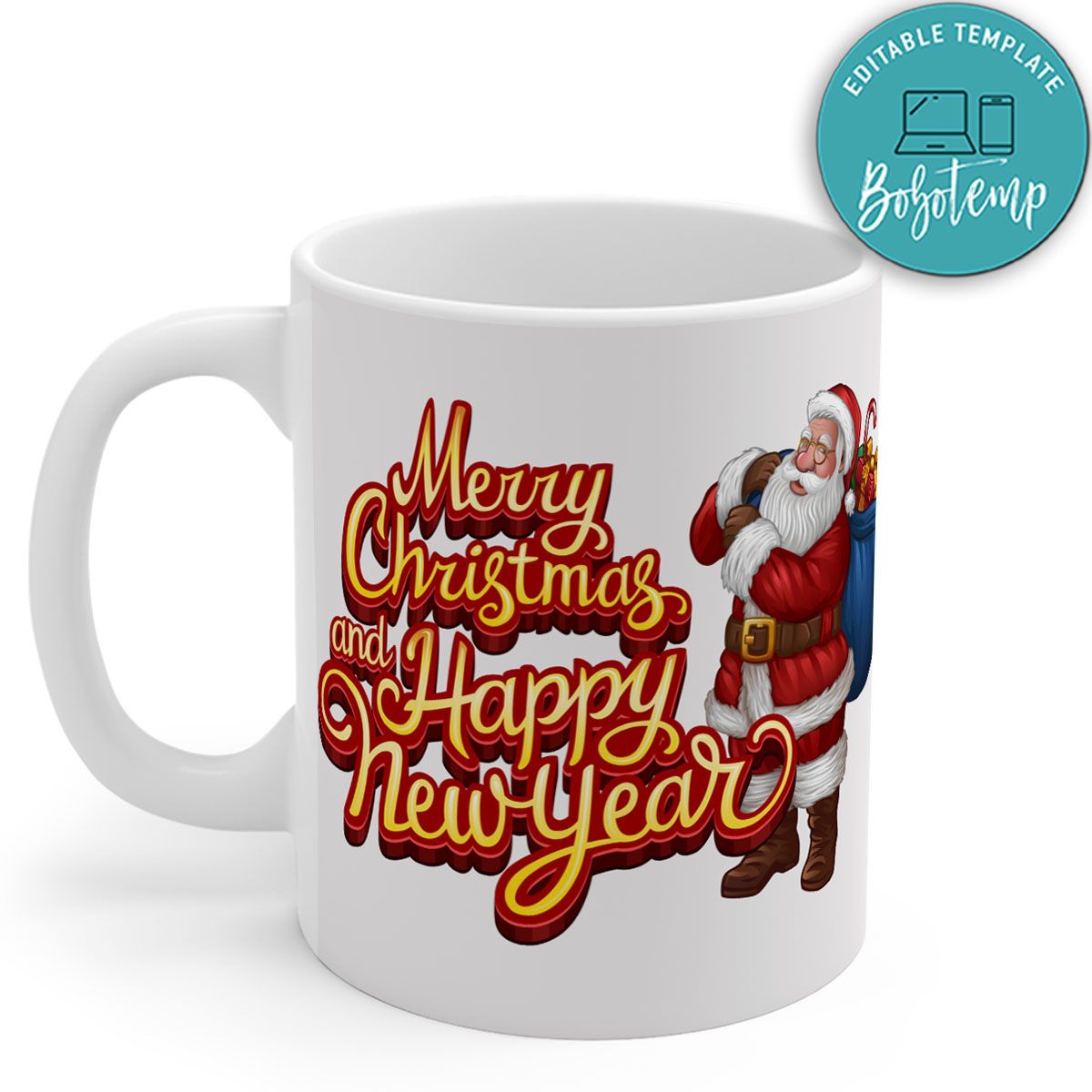 Merry Christmas And happy New Year Mug | Bobotemp