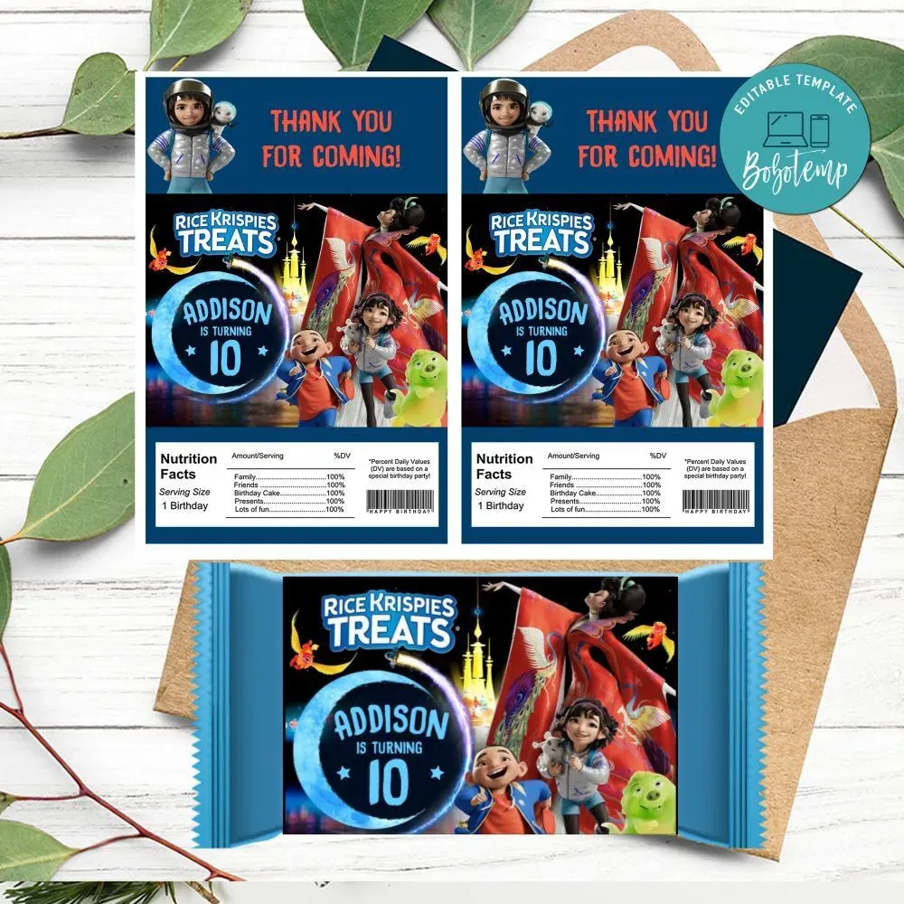 Over the moon Rice Krispies Treats Template Printable | Bobotemp Shop