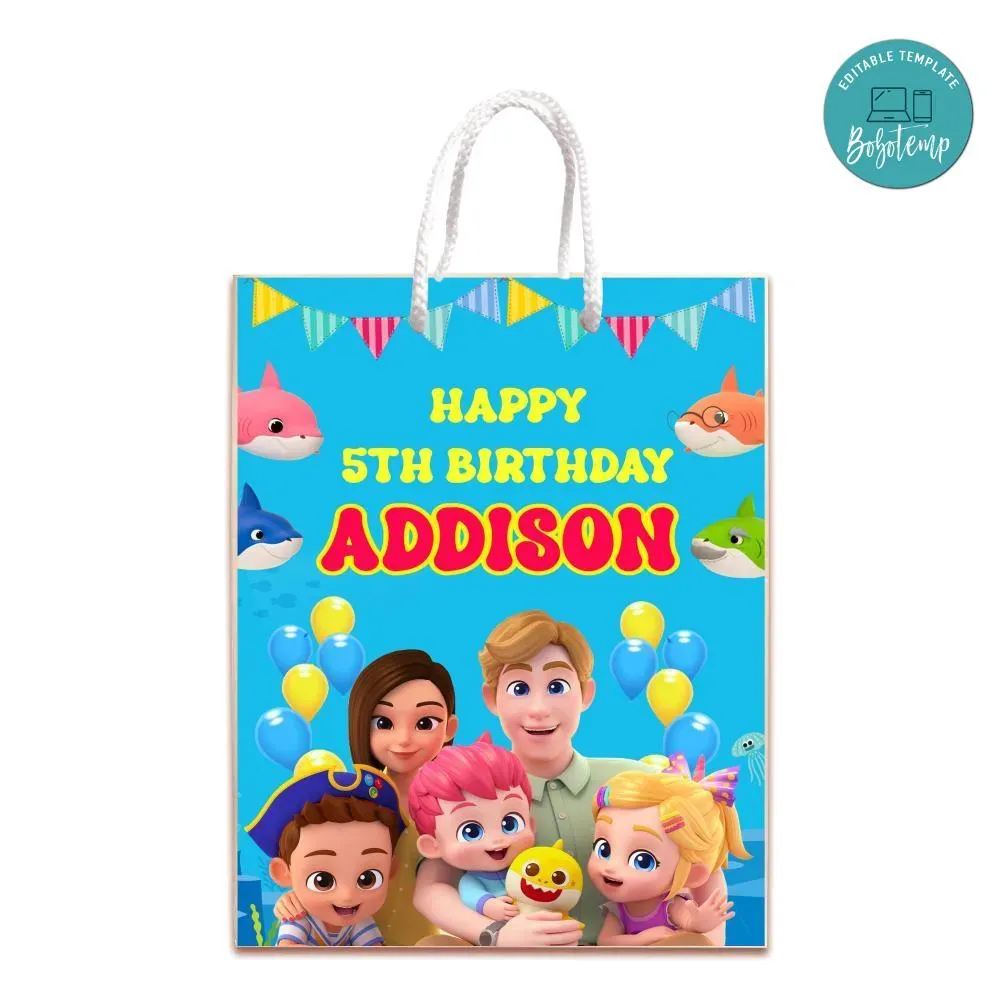 Bebefin Gift Bag Label Template Printable DIY | Bobotemp Shop