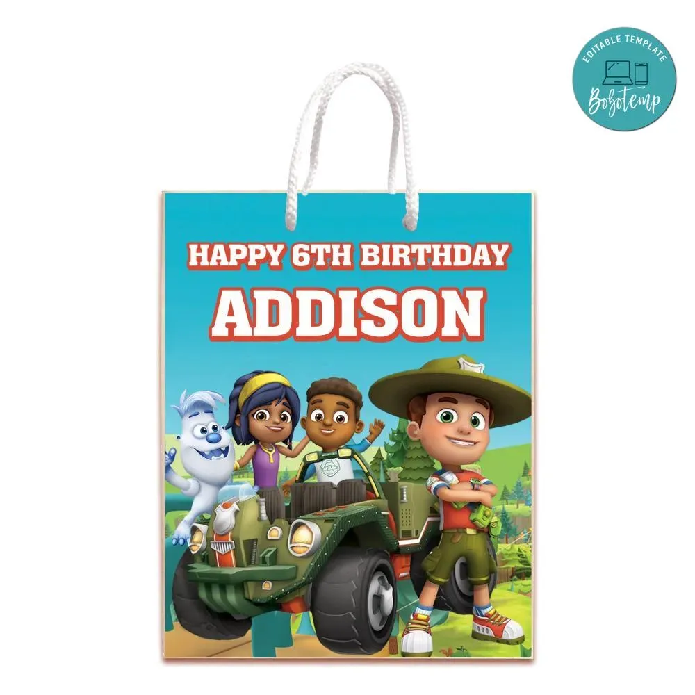 Ranger Rob Gift Bag Label Template Printable DIY | Bobotemp