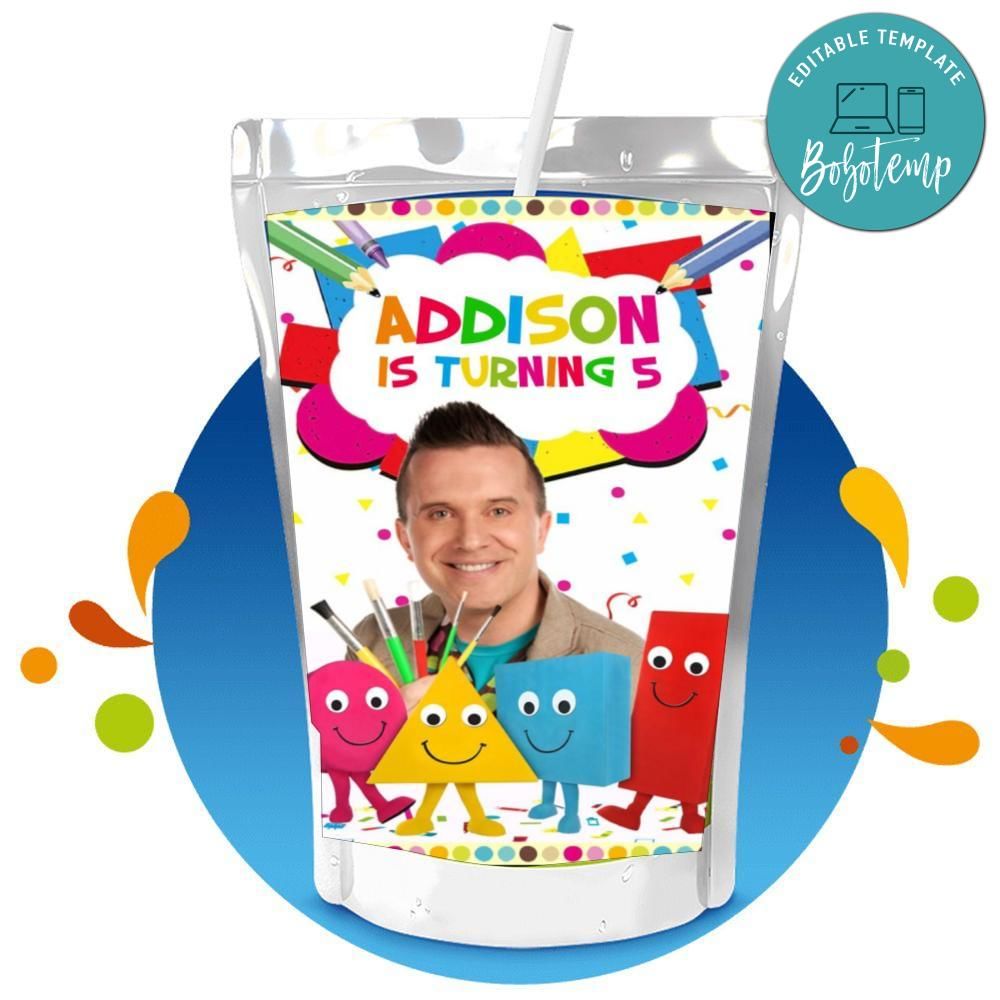 Mister Maker Capri Sun Birthday Digital File Printable | Bobotemp