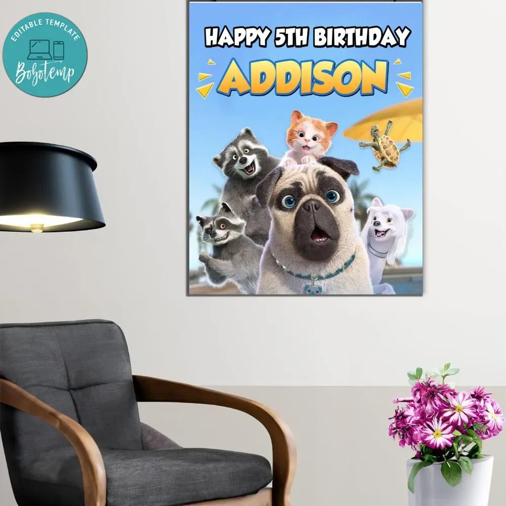 Mighty Mike Birthday Welcome Sign Digital File Printable DIY | Bobotemp