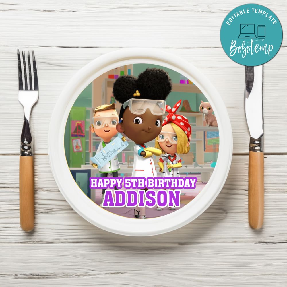 Ada Twist Scientist Birthday Plate Template Customizable To Print At ...
