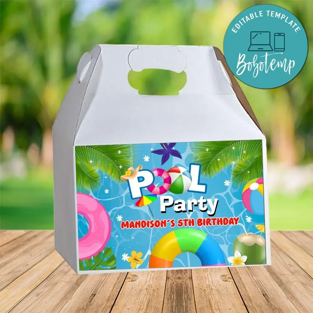 Pool Gable Box Digital File Printable DIY | Bobotemp