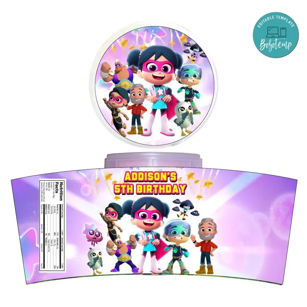 Starbeam Cotton Candy Label Template | Bobotemp