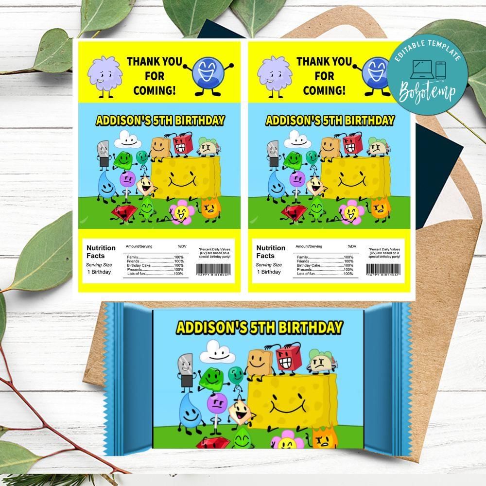 Battle for dream island Rice Krispies Treats Template Printable | Bobotemp