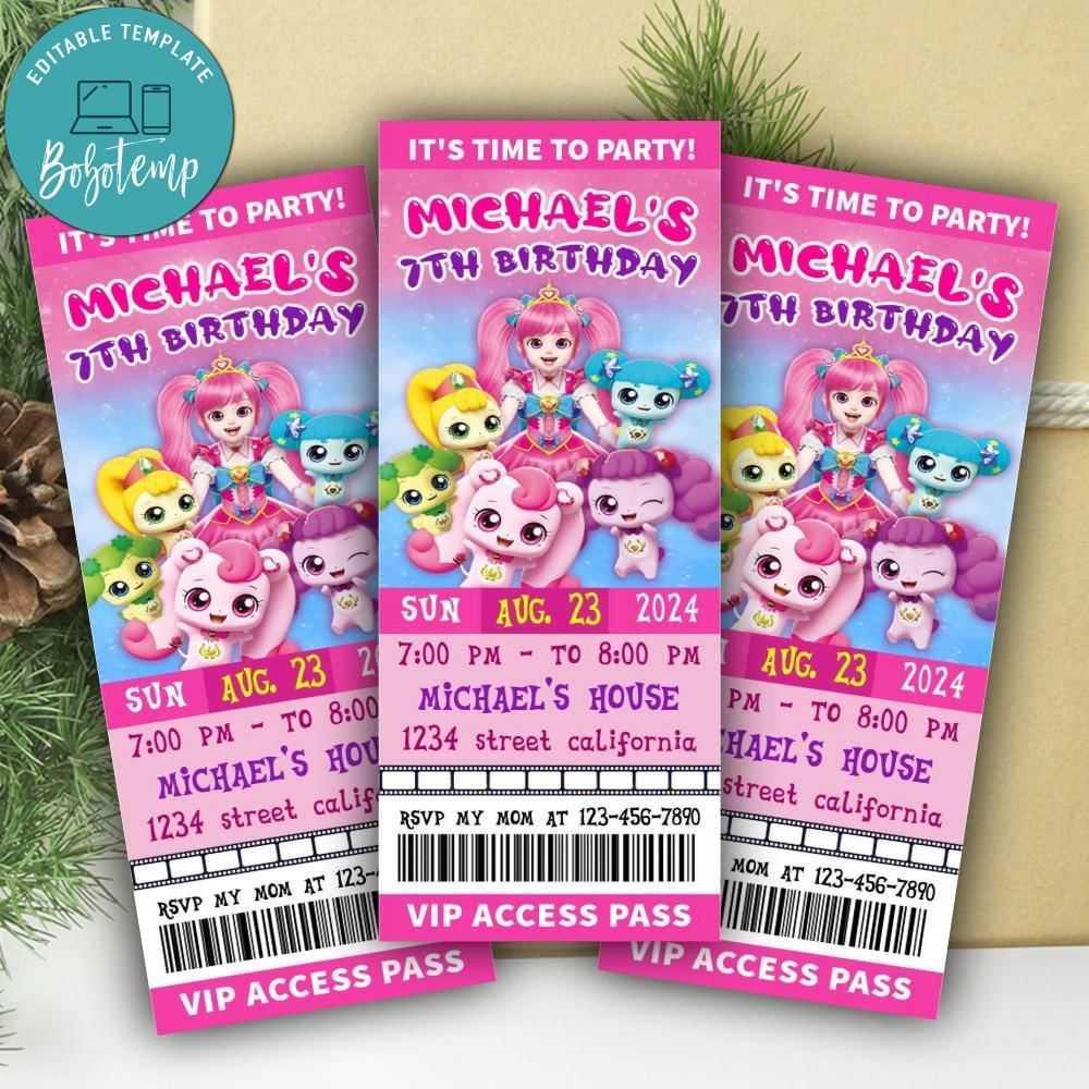 Catch Teenieping Ticket Invitation Customizable Template | Bobotemp
