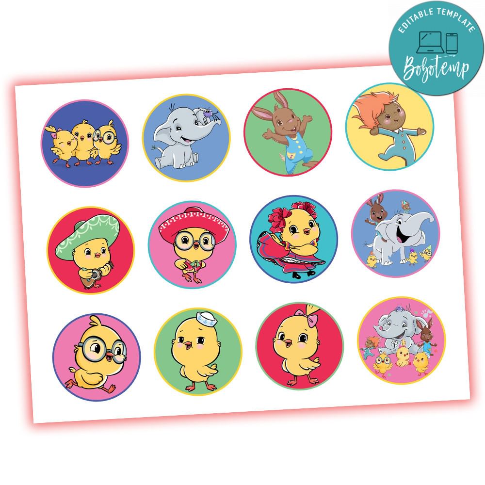 Canticos Cupcake Toppers Template Printable DIY | Bobotemp