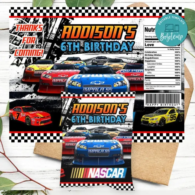 Nascar Birthday Invitations Printable