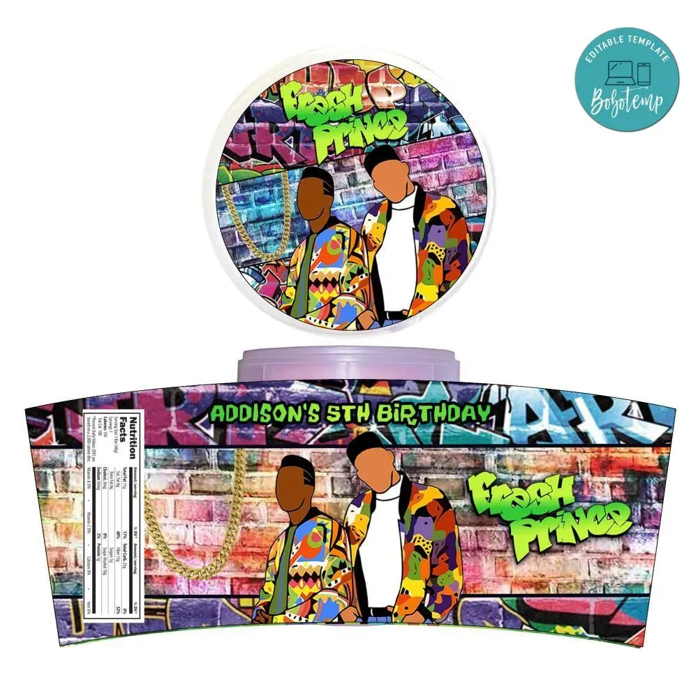 Fresh Prince Cotton Candy Label Template | Bobotemp
