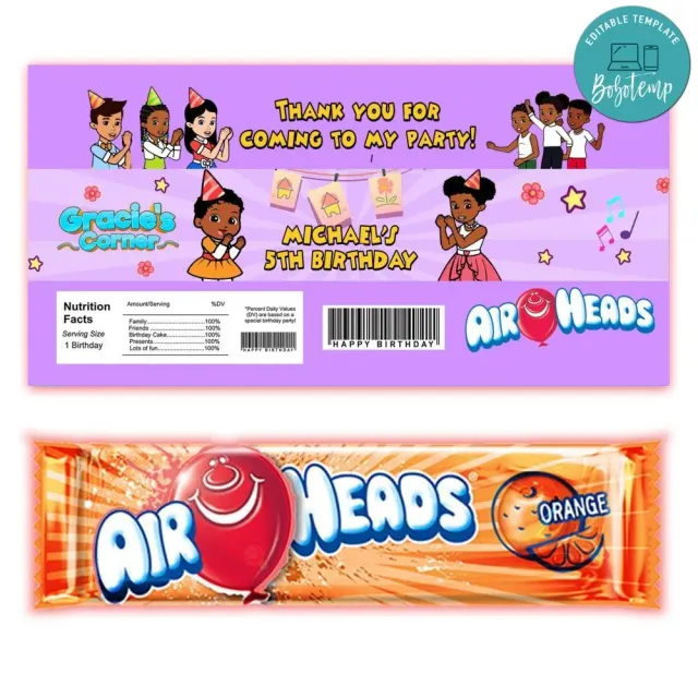 Candy Wrapper Template Download