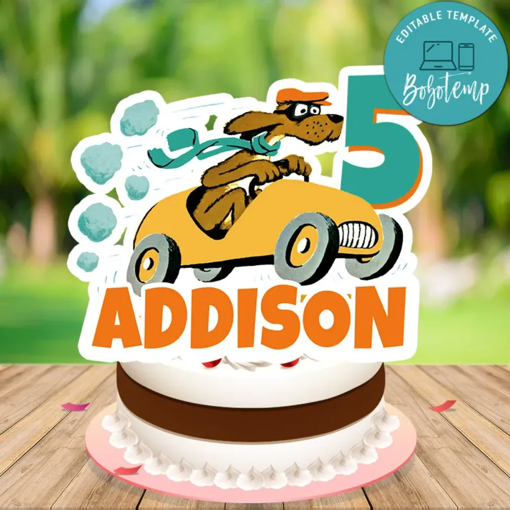 Go dog go Birthday Cake Topper Template Printable | Bobotemp