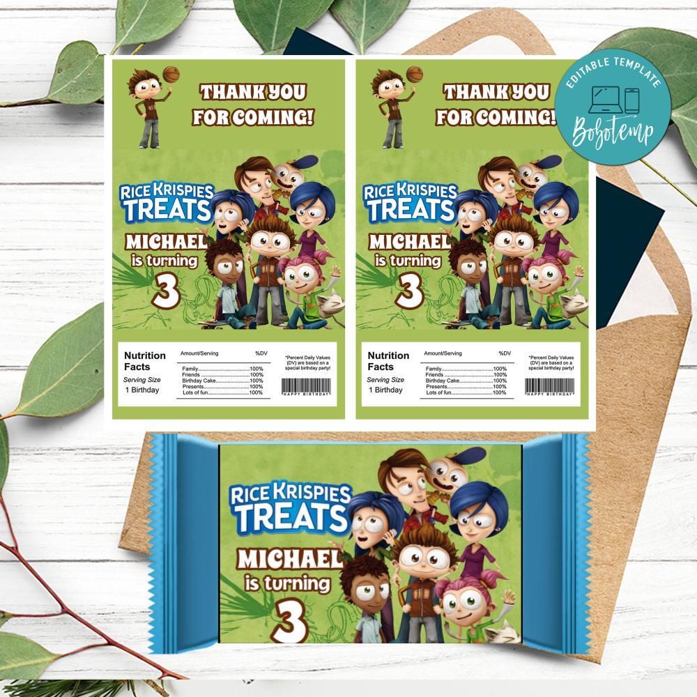 Angelo rules Rice Krispies Treats Template Printable | Bobotemp