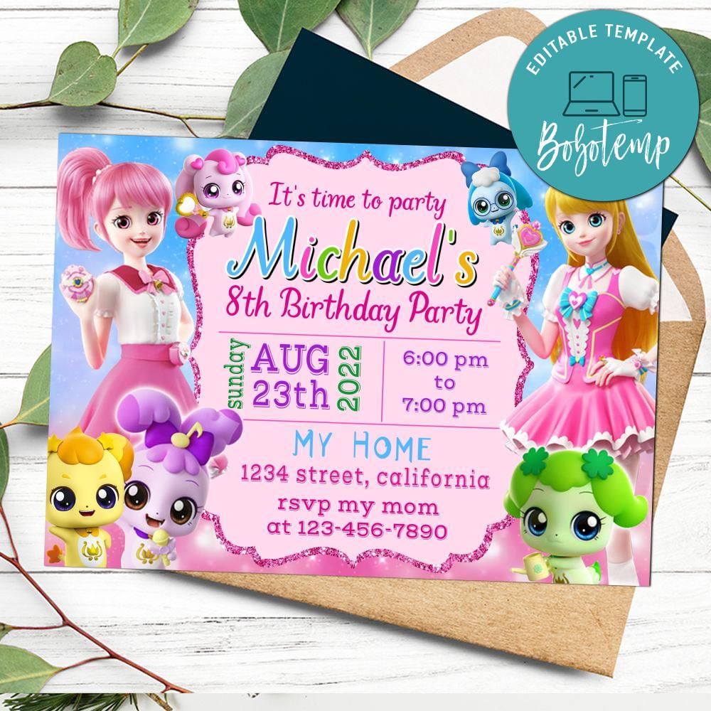 Catch Teenieping Invitation Customizable Template DIY | Bobotemp