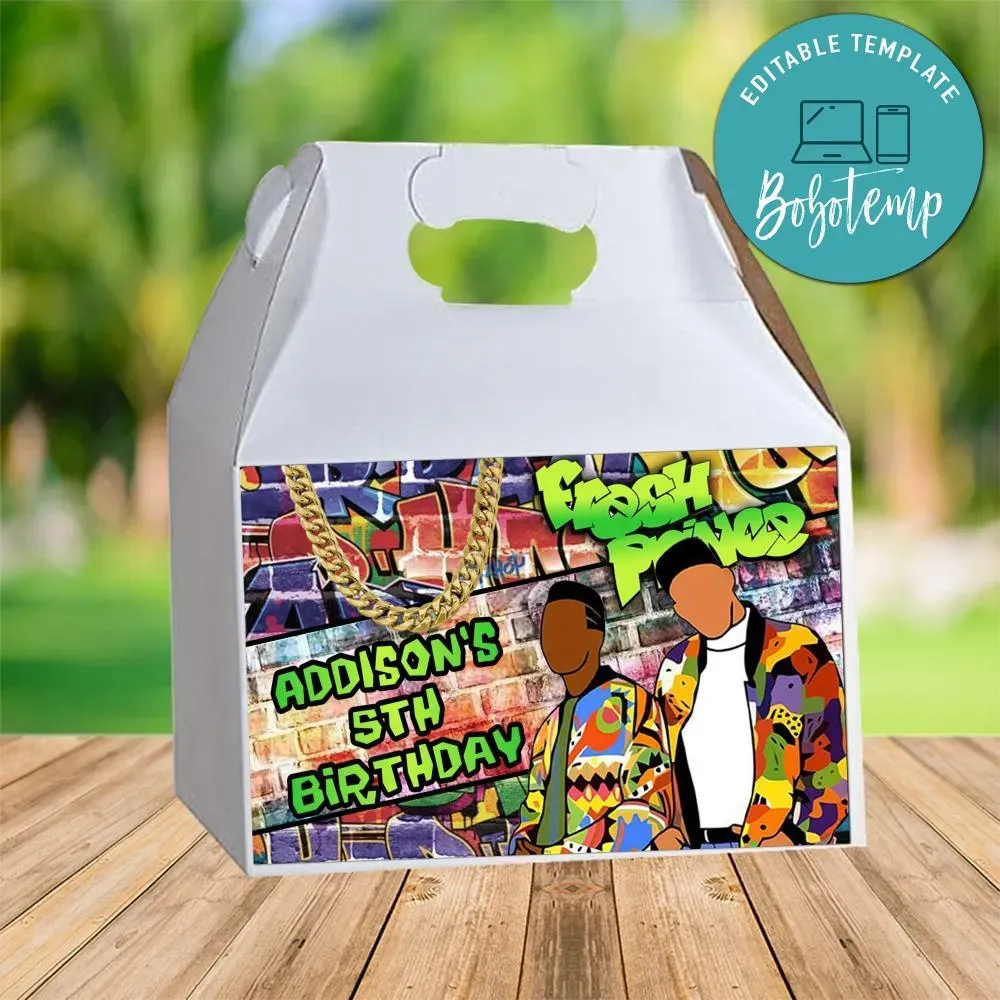 Fresh Prince Gable Box Digital File Printable DIY | Bobotemp