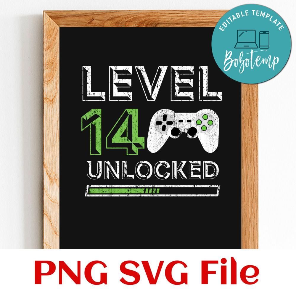 Level 14 Unlocked Customer request PNG | Bobotemp