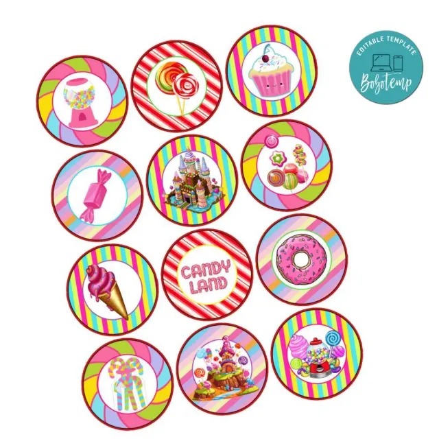 Printable Cupcake Toppers Template Cupcake Birthday Party With FREE