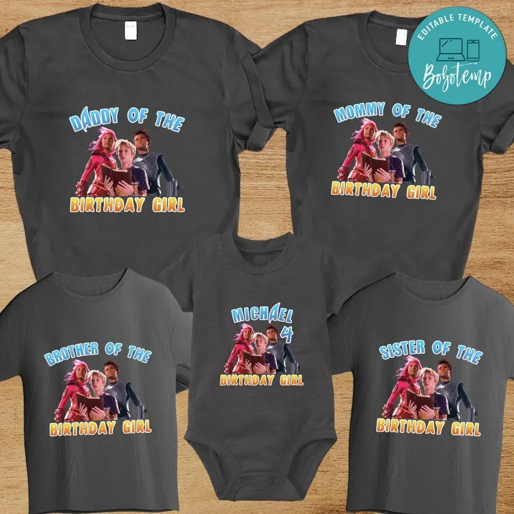 Sharkboy and lavagirl Birthday Family Trip Vacation T-Shirt | Bobotemp