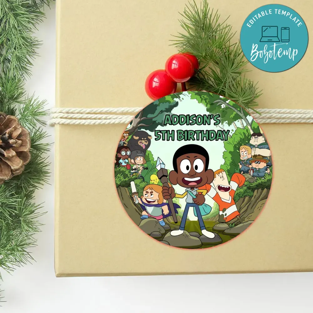 Craig Of The Creek Circle Sticker Template Customizable DIY | Bobotemp