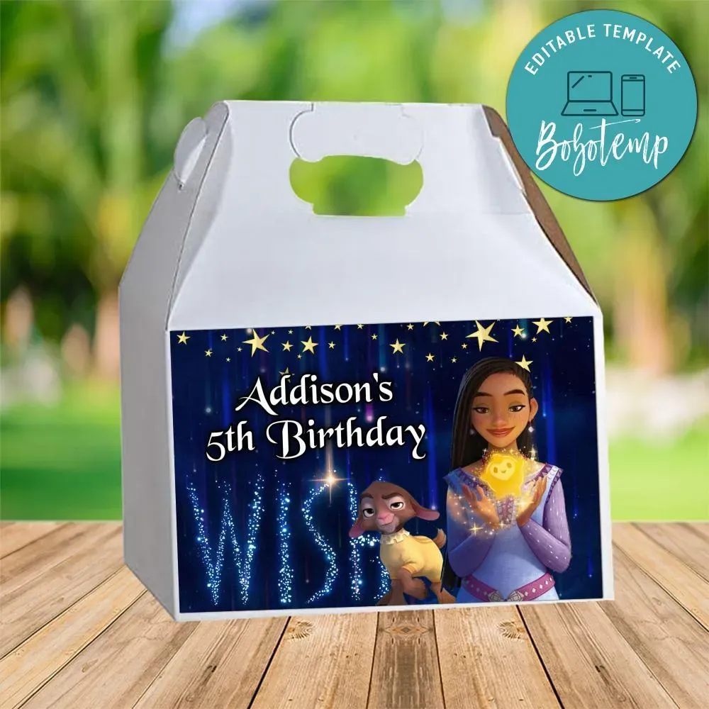 Wish Disney Gable Box Digital File Printable DIY | Bobotemp