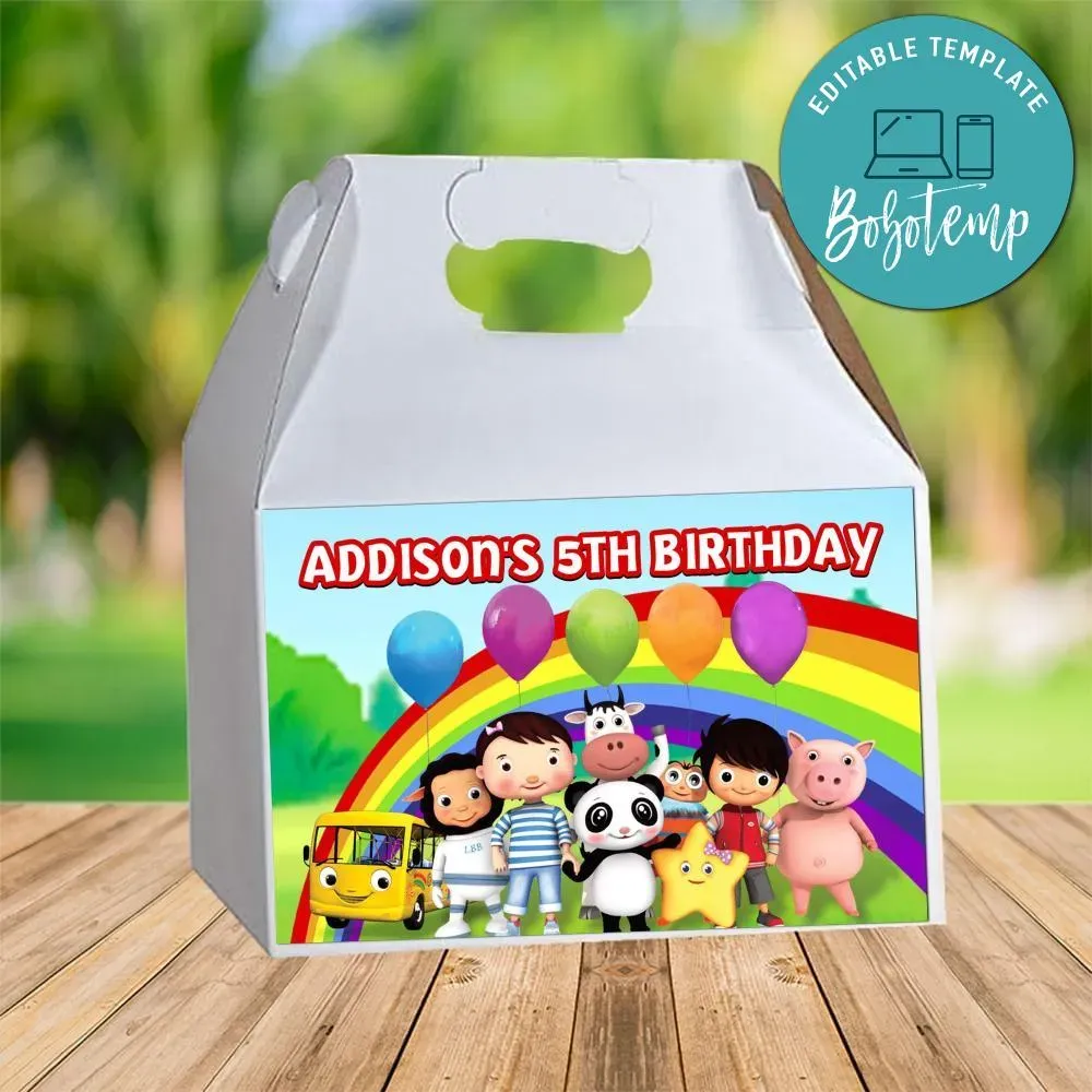 Little Baby Bum Gable Box Digital File Printable DIY | Bobotemp