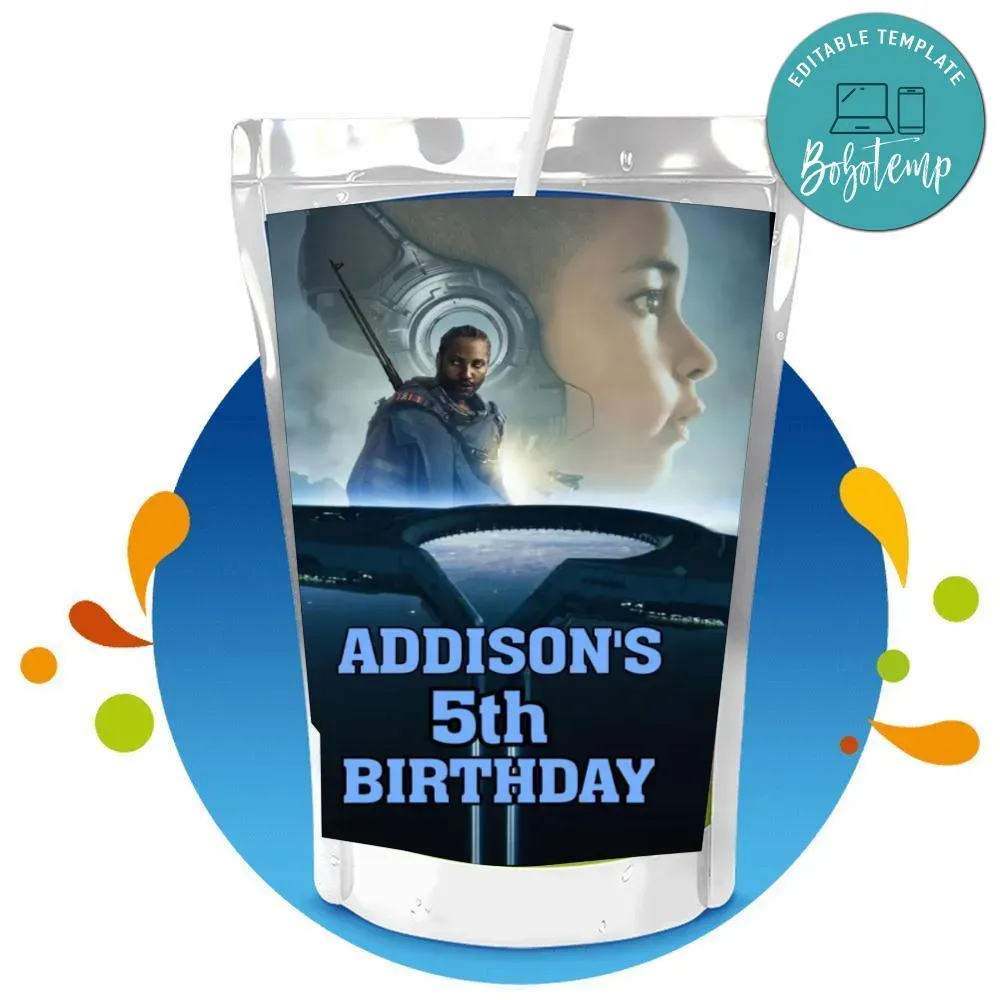 The Creator Capri Sun Birthday Digital File Printable Createpartylabels