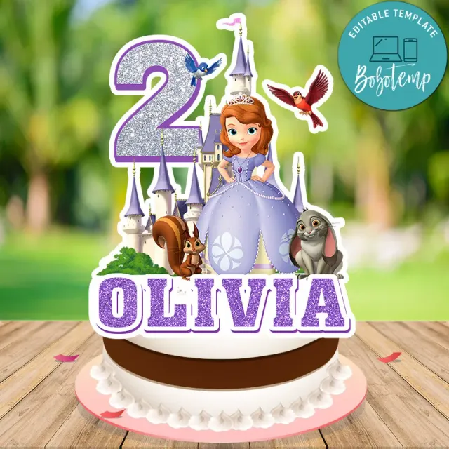 sofia the first cake design