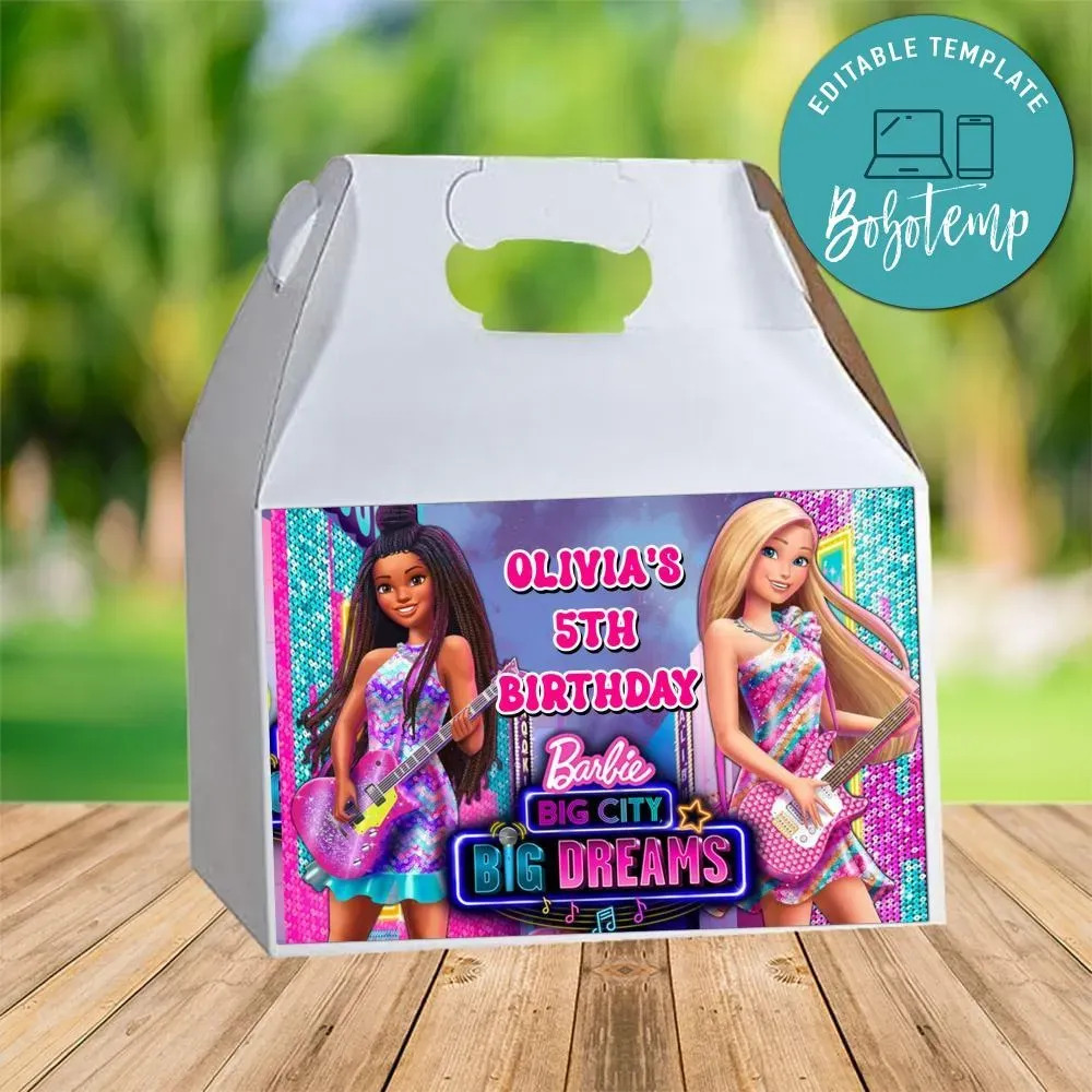 Barbie Big City Gable Box Digital File Printable DIY | Bobotemp