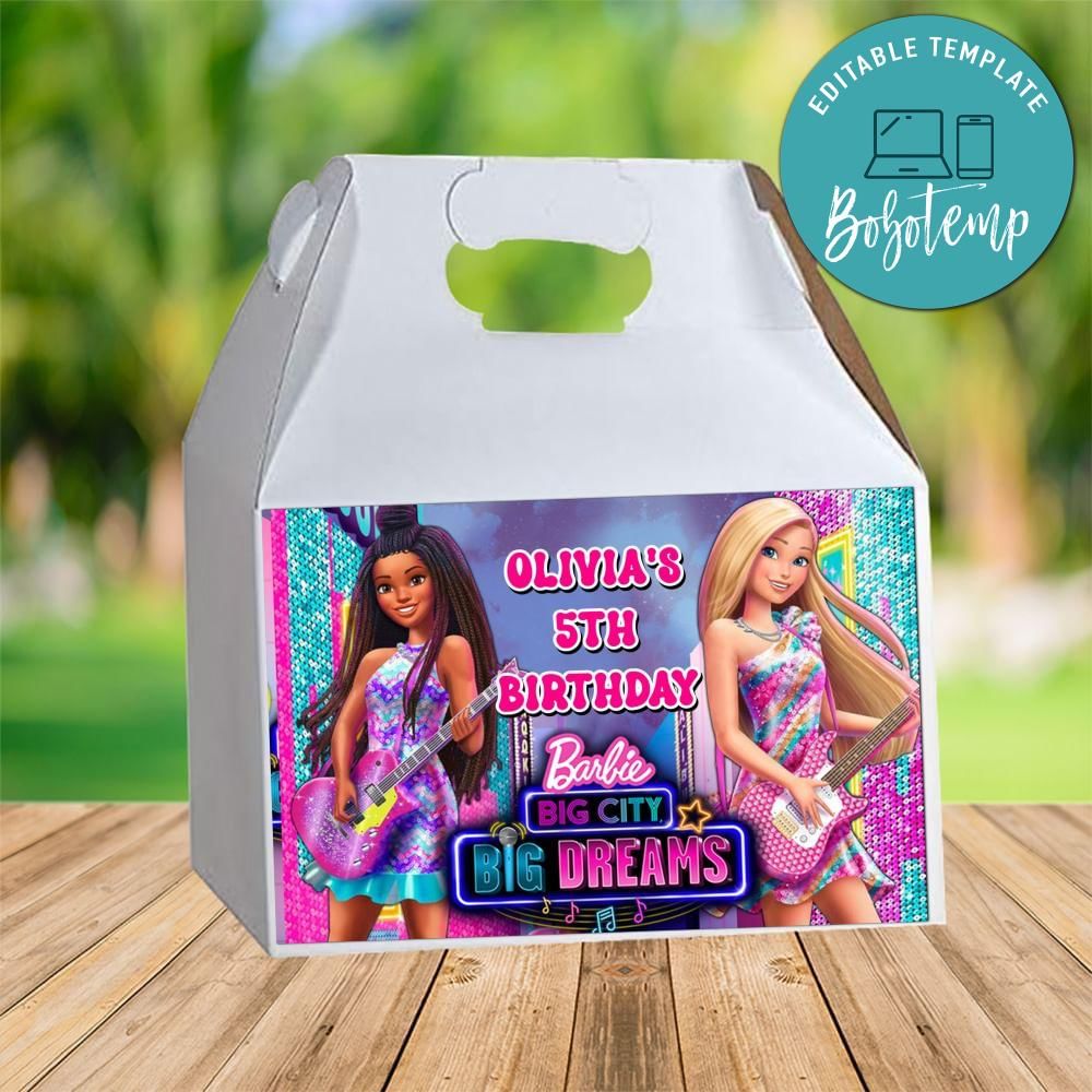 Barbie Big City Gable Box Digital File Printable DIY | Bobotemp