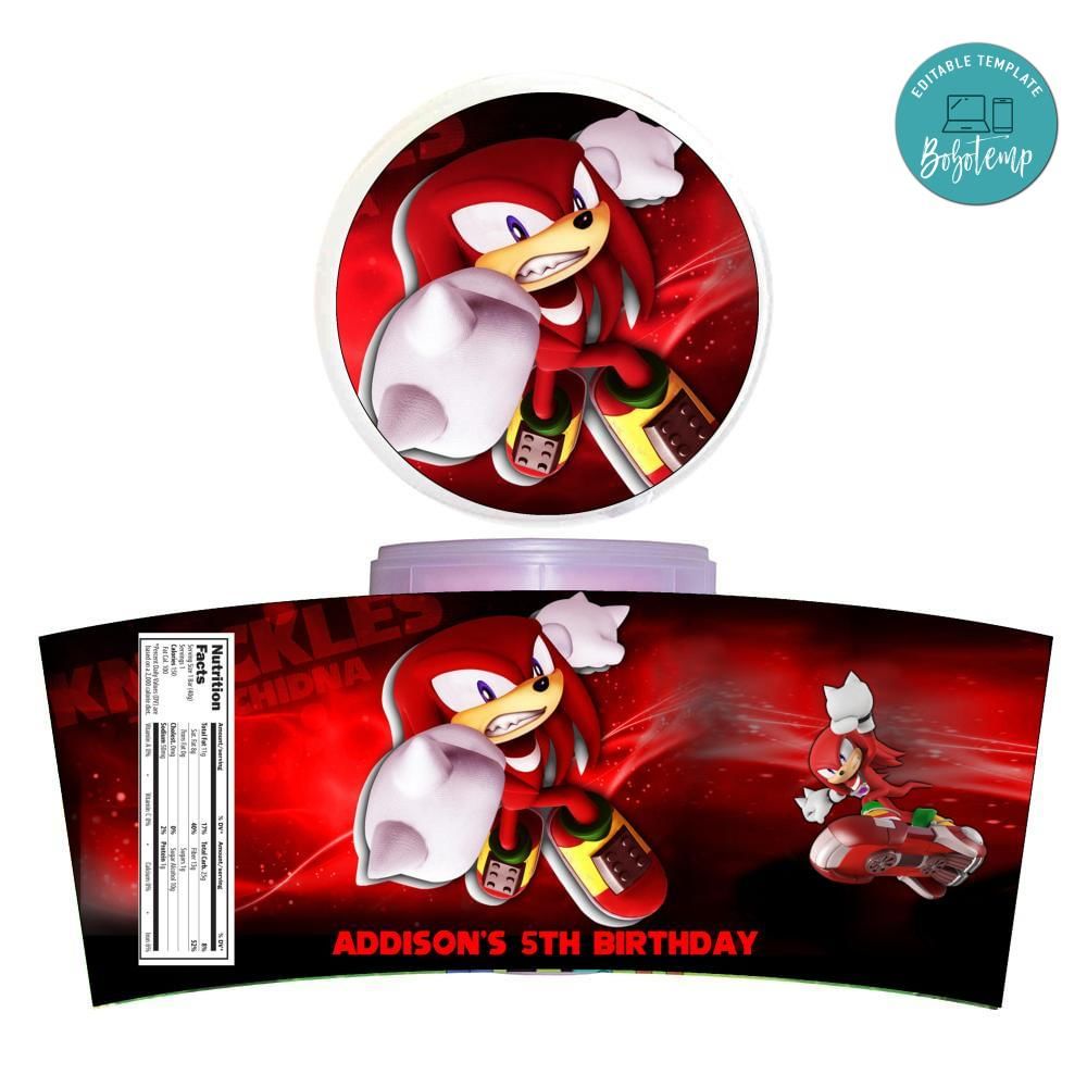 Knuckles Cotton Candy Label Template | Bobotemp