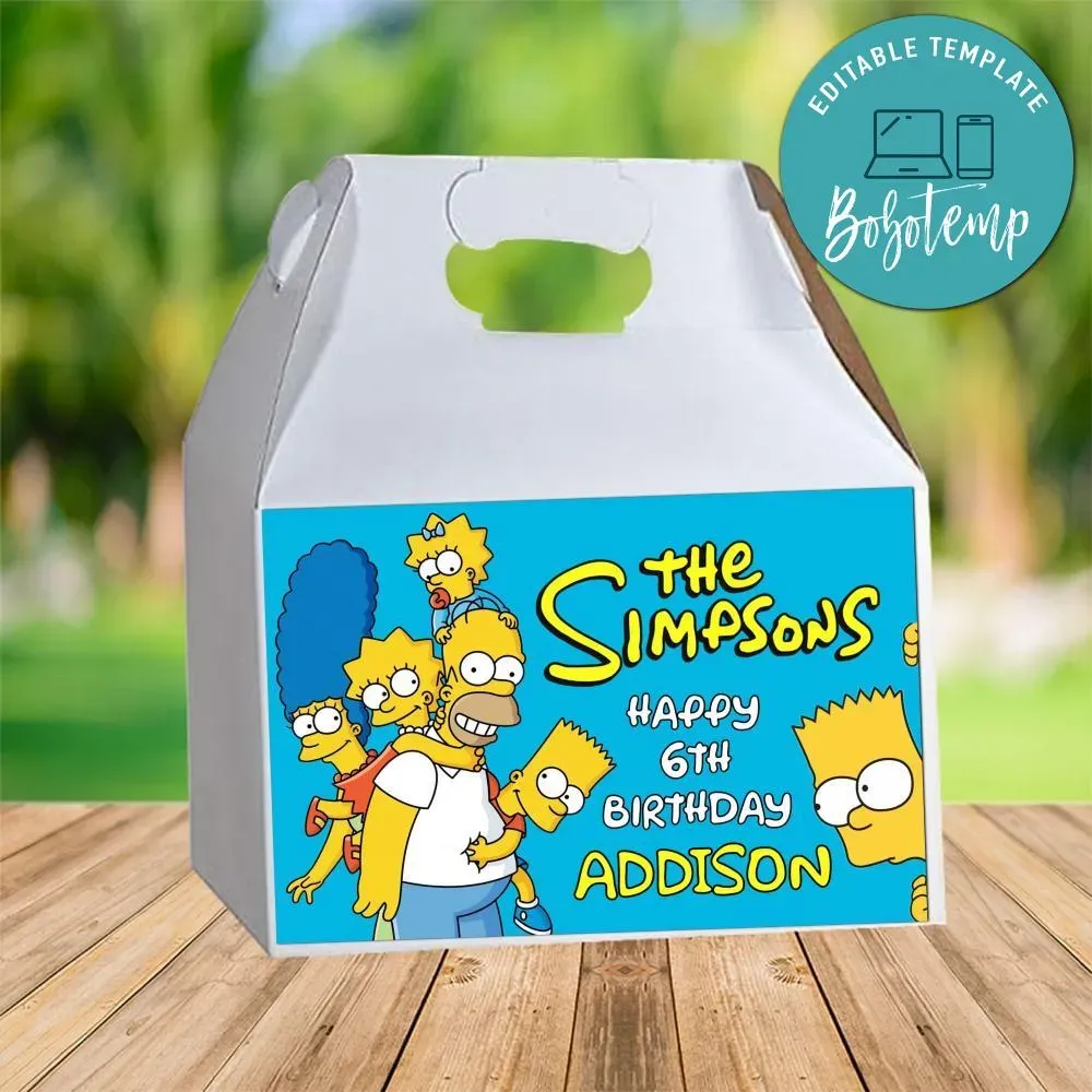 Simpson Gable Box Digital File Printable DIY | Bobotemp