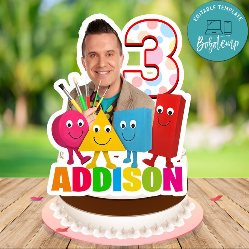 Mister Maker Birthday Cake Topper Template Printable | Bobotemp