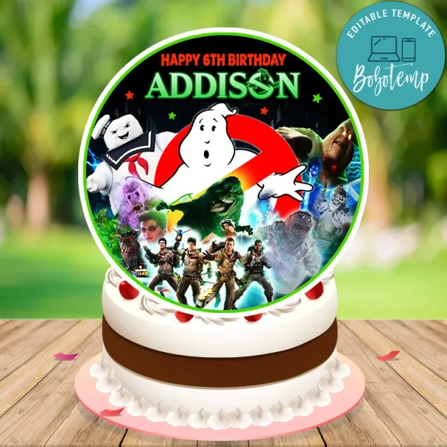 Ghostbusters Birthday Cake Ghostbusters Cake Topper – Party Mania