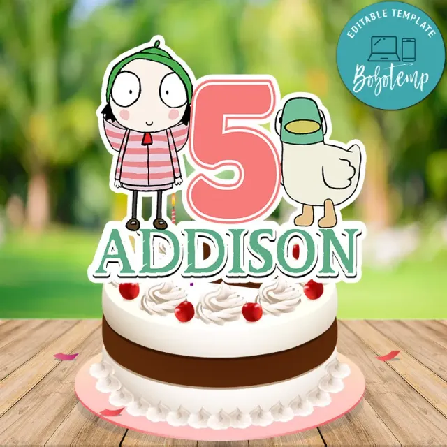 sarah and duck printables