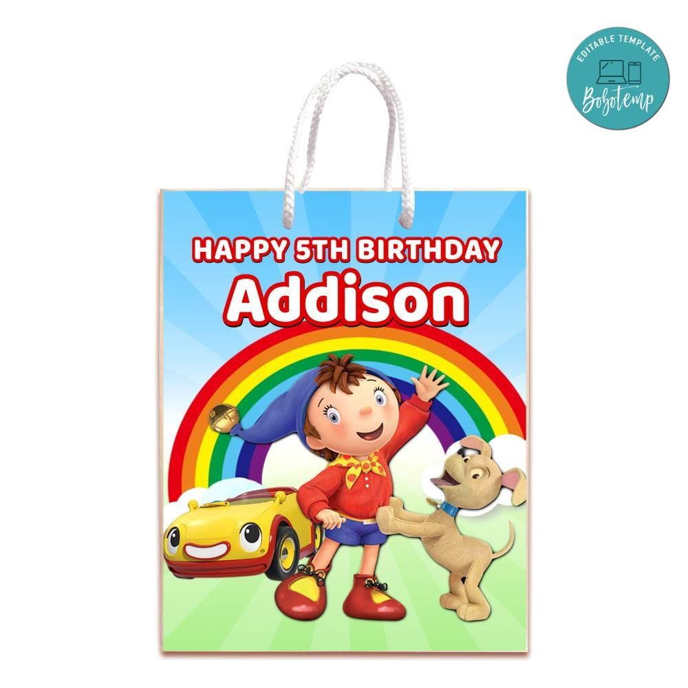 Noddy Gift Bag Label Template Printable DIY | Bobotemp