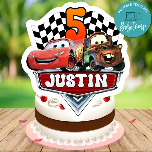 Lightning Mcqueen Cake Topper Printable Wholesale Shop | www ...