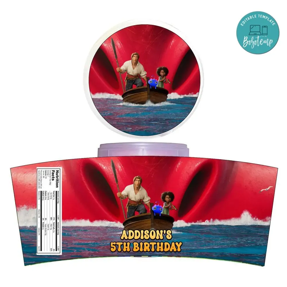 The Sea Beast Cotton Candy Label Template | Bobotemp