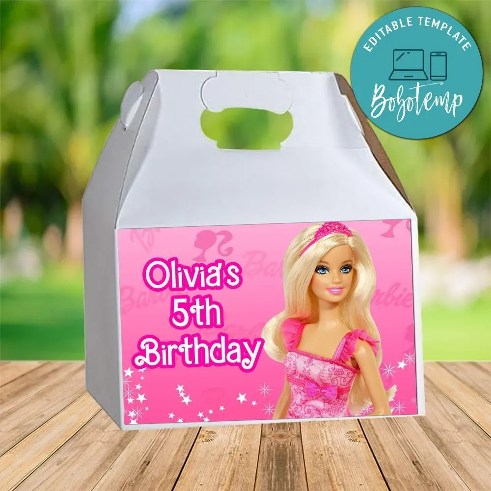 Barbie Gable Box Digital File Printable DIY | Bobotemp