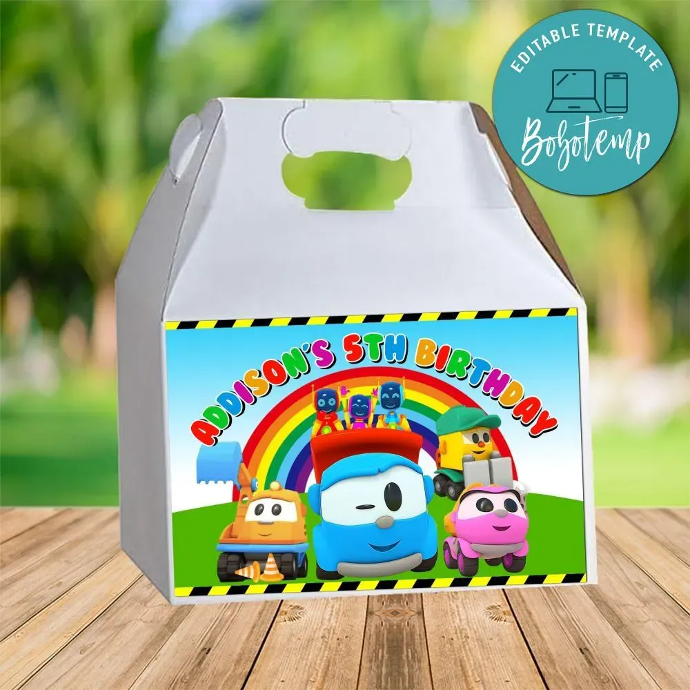 Leo The Truck Gable Box Digital File Printable DIY | Bobotemp