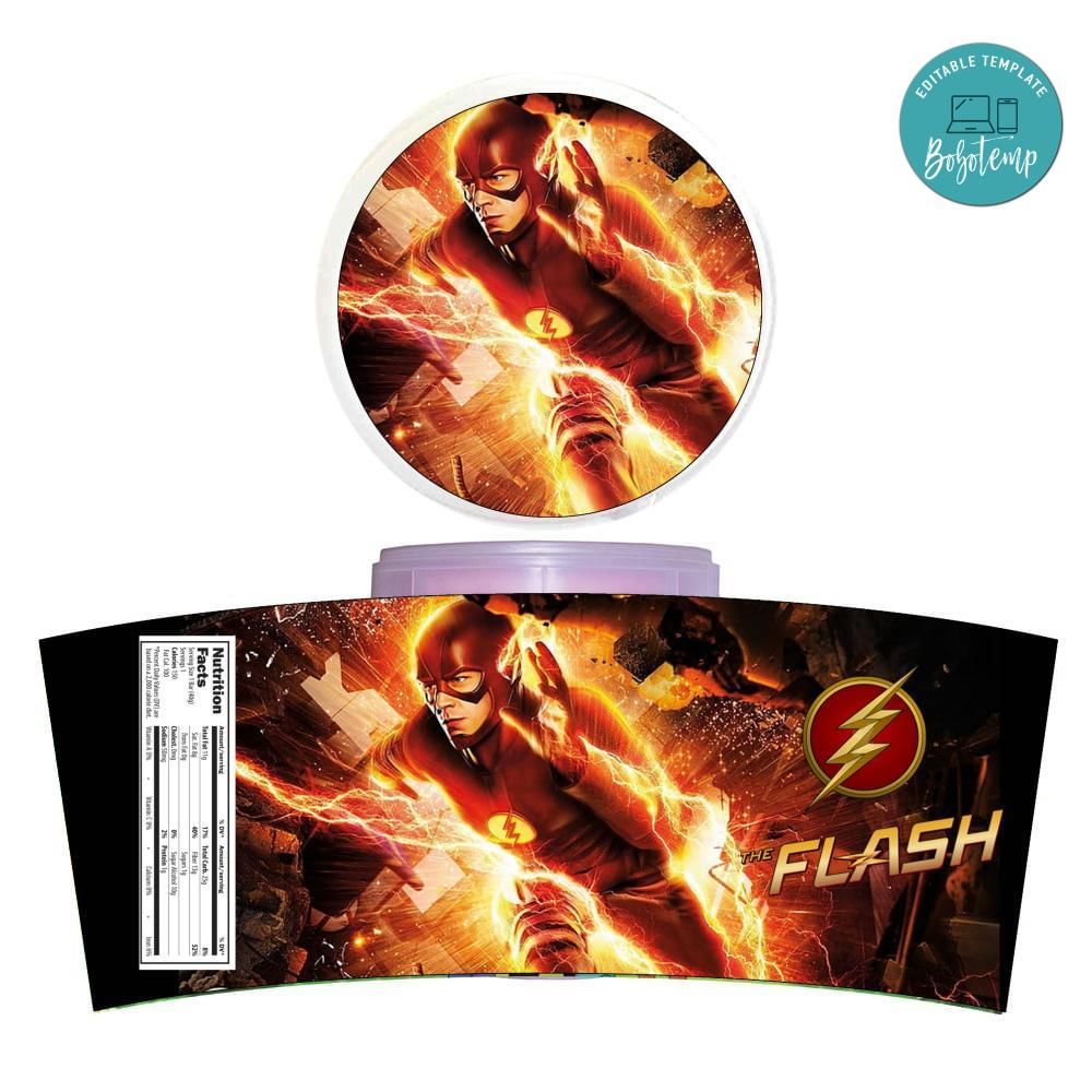 The Flash Cotton Candy Label Template | Bobotemp