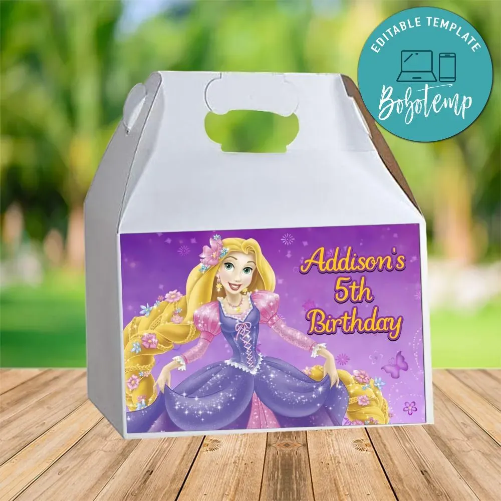 Rapunzel’s Tangled Adventure Gable Box Digital File Printable DIY ...